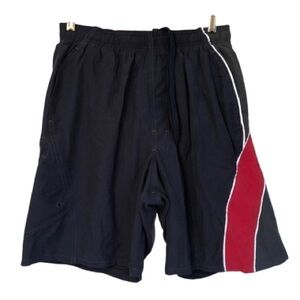 Speedo | Swim | Dark Blue Speedo Trunks With Red | Poshmark